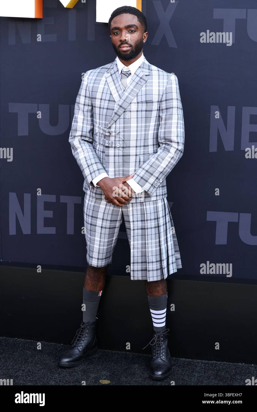 INGLEWOOD, LOS ANGELES, CALIFORNIA, USA - MAY 31: Caleb McLaughlin ...