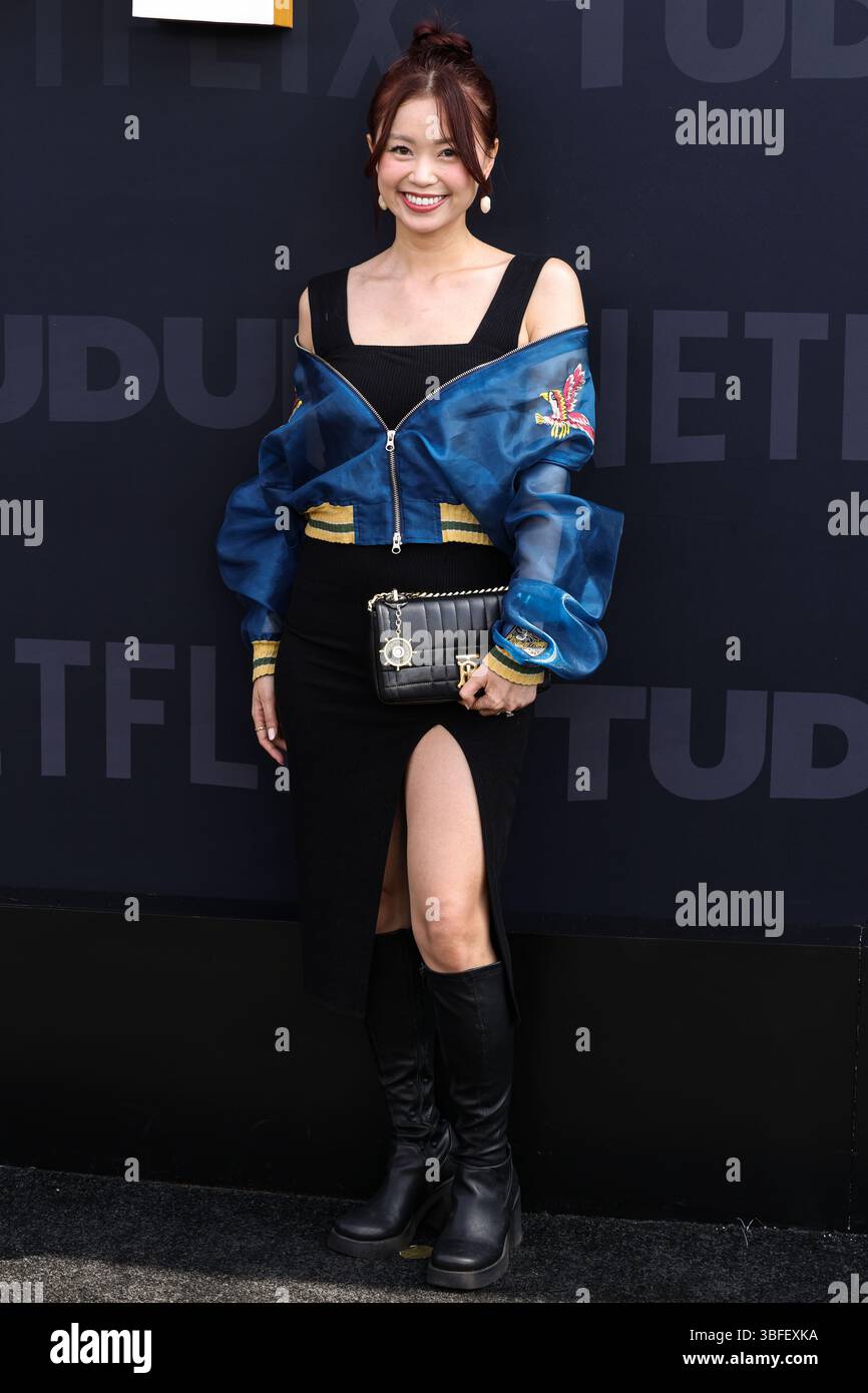 INGLEWOOD, LOS ANGELES, CALIFORNIA, USA - MAY 31: Chloe Shih arrives at ...