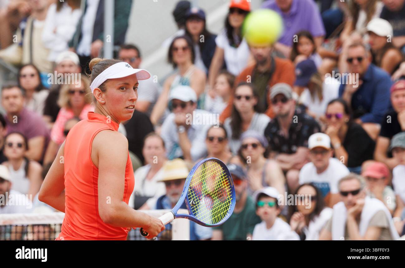 Paris, France. 01st June, 2025. Belgian Elise Mertens pictured in ...