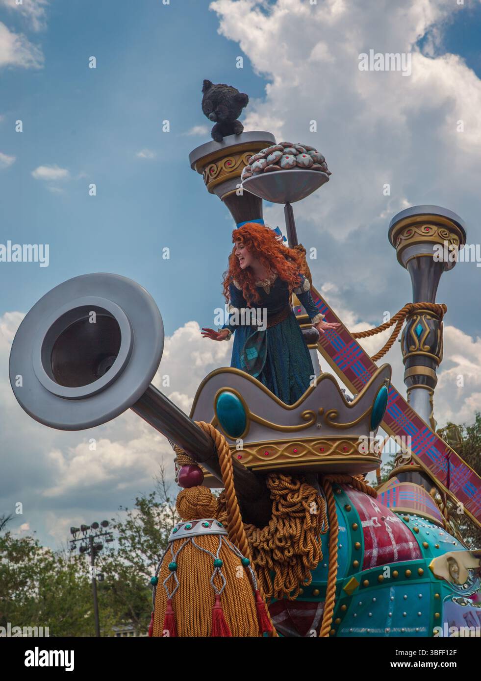 The Merida from Brave car at the Festival of Fantasy Parade at central ...