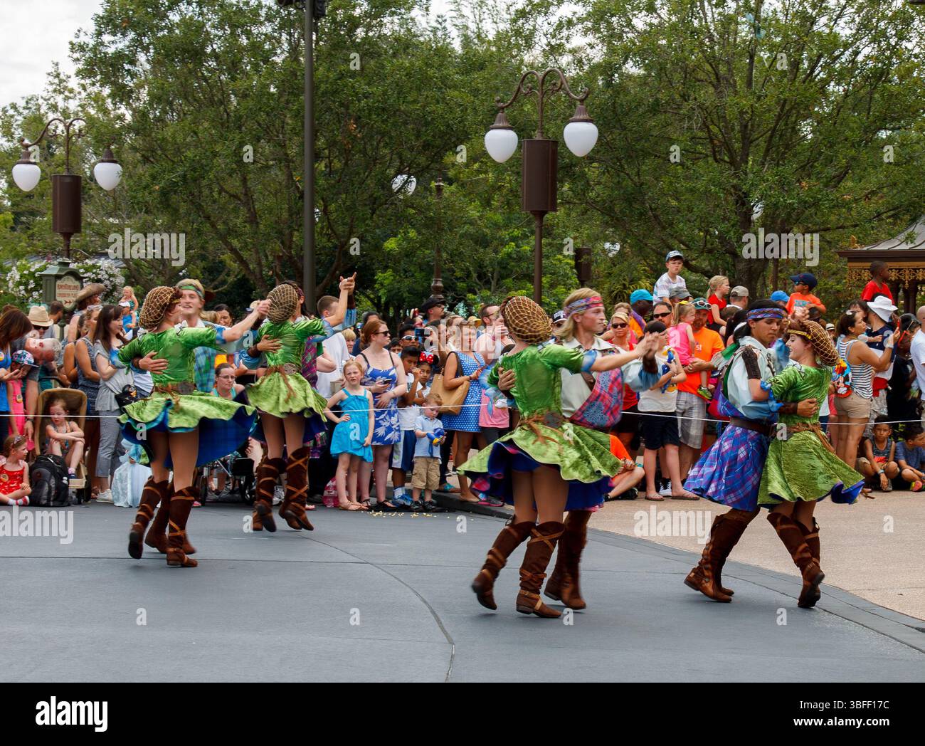 The Festival of Fantasy Parade at central plaza Magic Kingdom ...