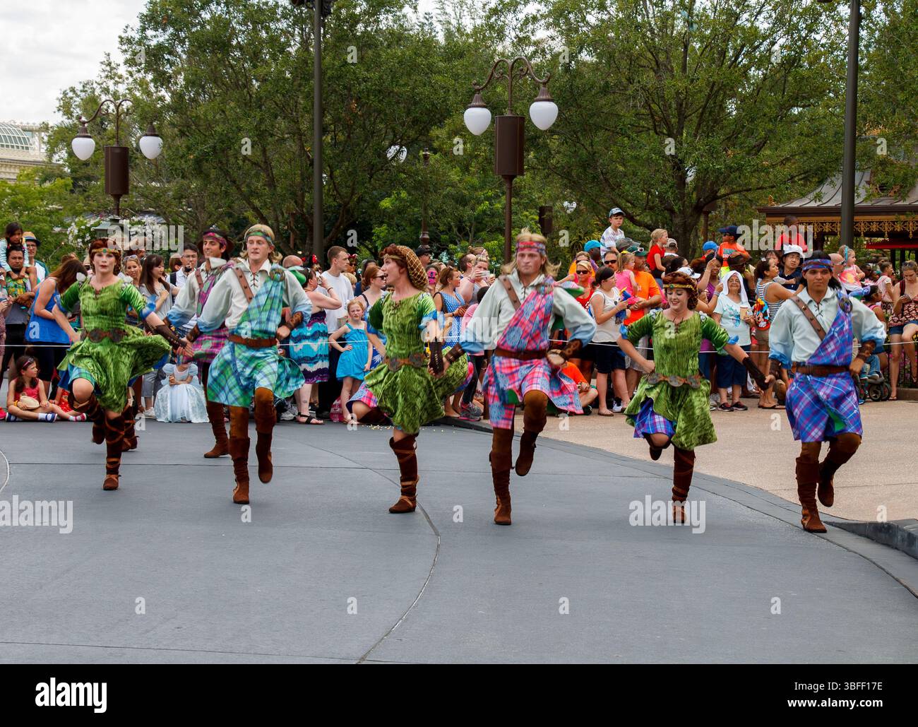 The Festival of Fantasy Parade at central plaza Magic Kingdom ...