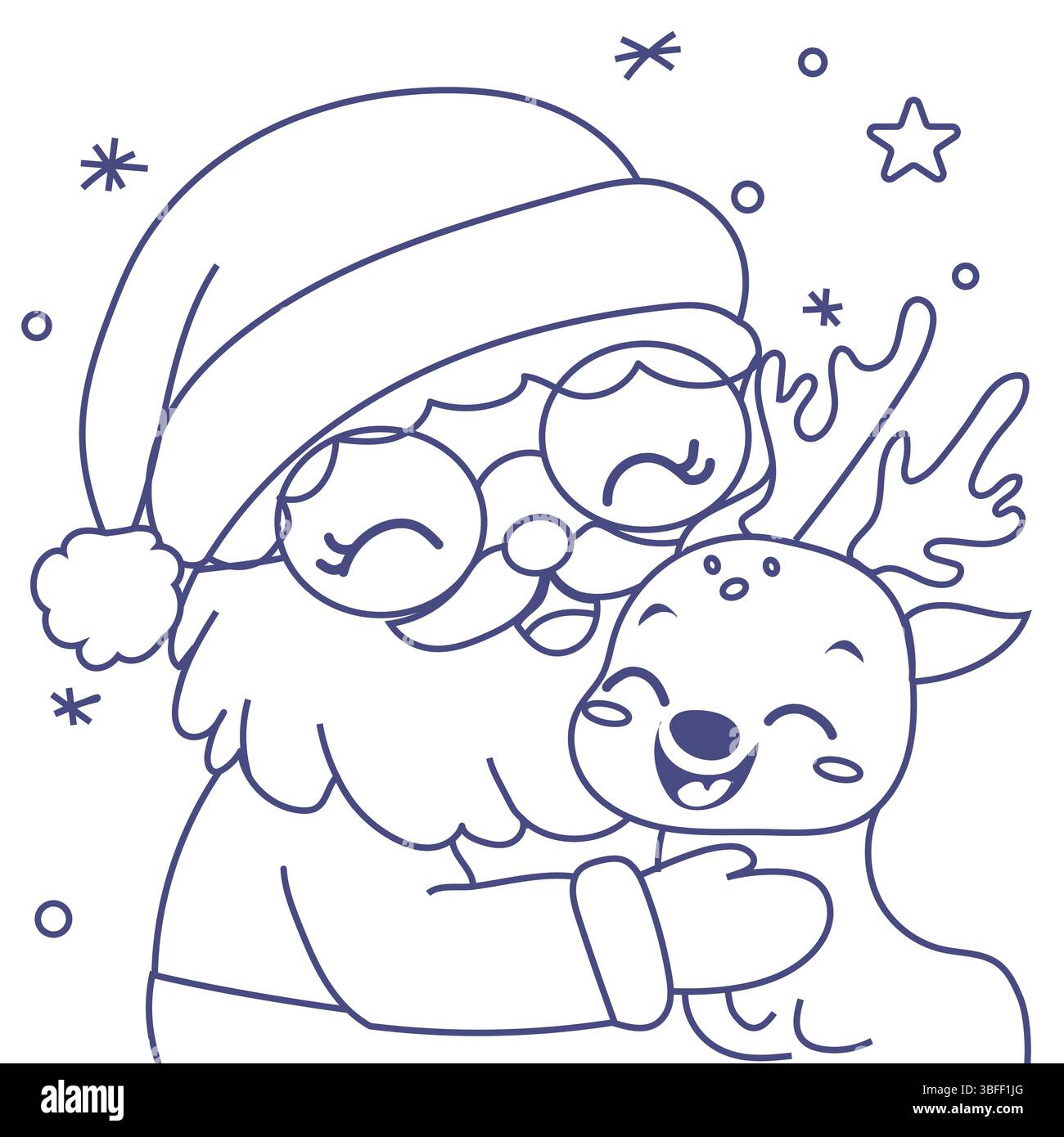 Printable holiday coloring Stock Vector Images - Alamy