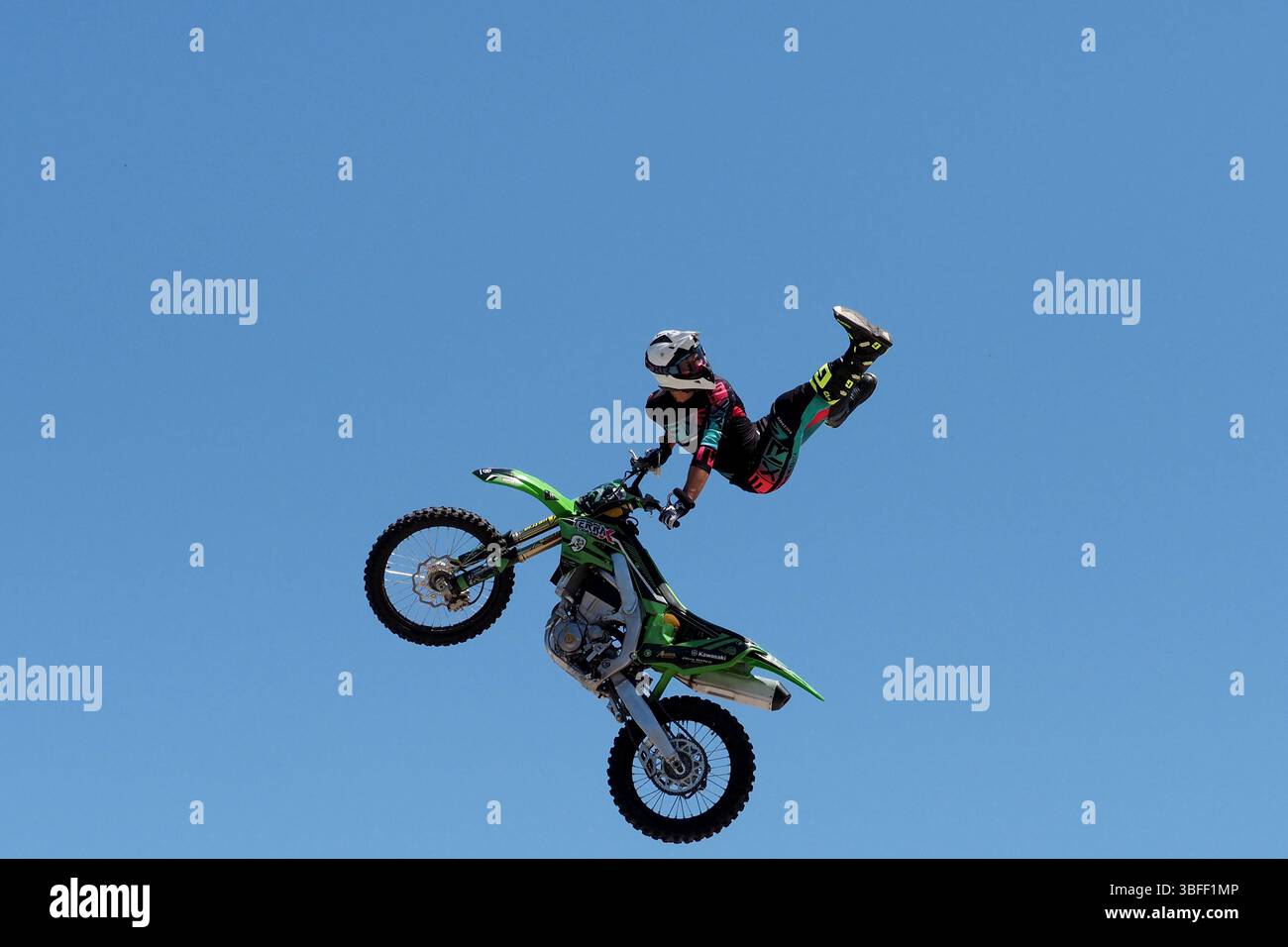 Thomas Wirnsberger FMX "Freestyle Motocross" motorcycle pilot. During ...