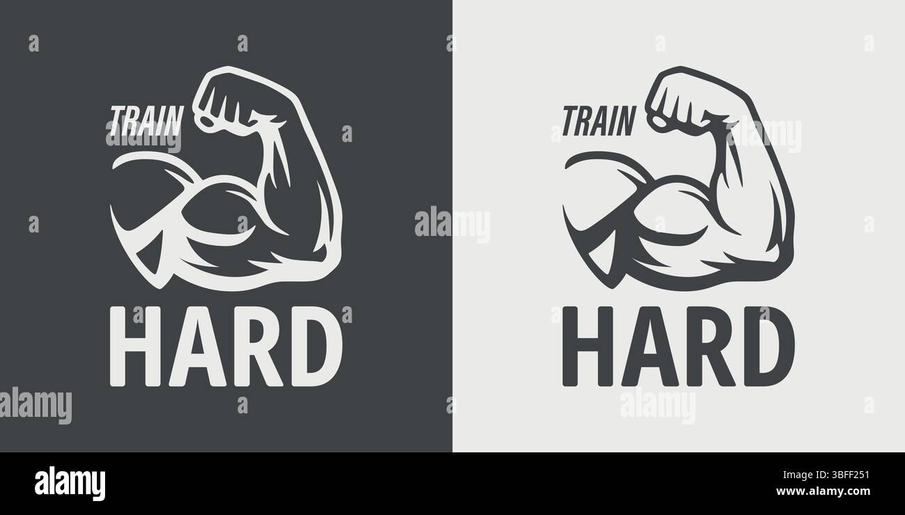 Vector Gym Logo, Gym Motivation Art. Gym Arm Icon for Fitness Apparel ...