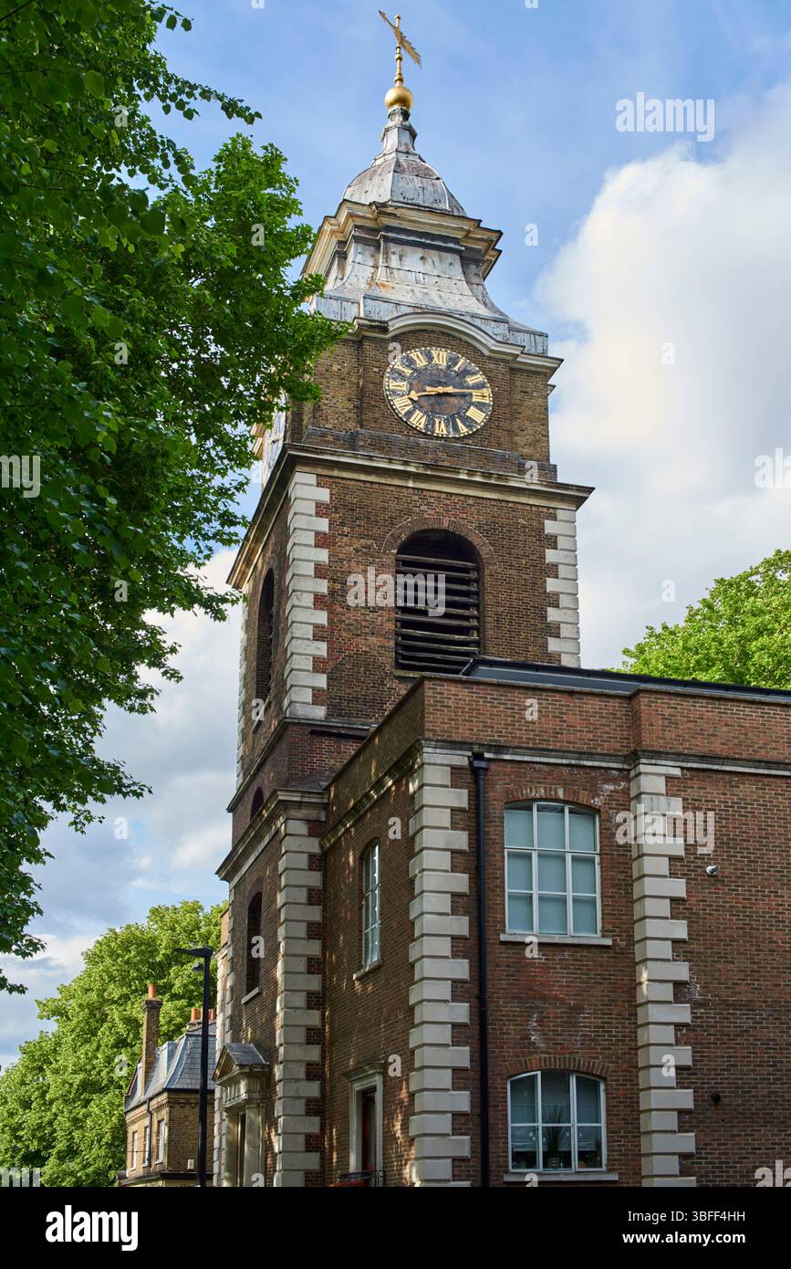 St John's church tower, Wapping, London UK Stock Photo - Alamy