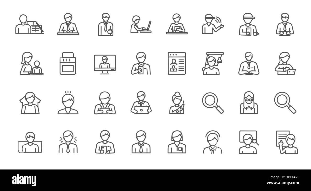 Linear profile user settings hi-res stock photography and images - Alamy