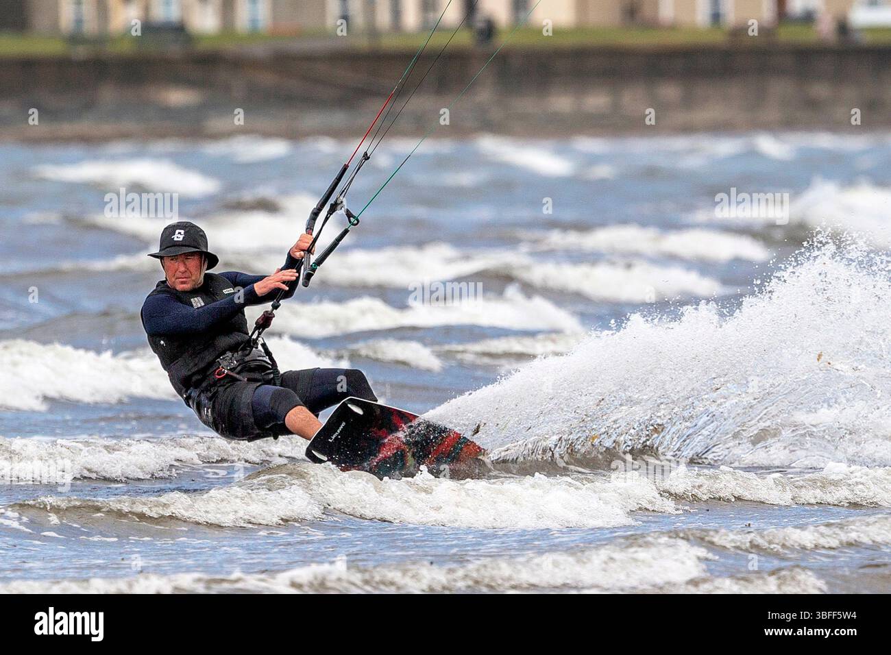 Troon, UK. 01st June, 2025. Strong winds and sunny weather attracted ...