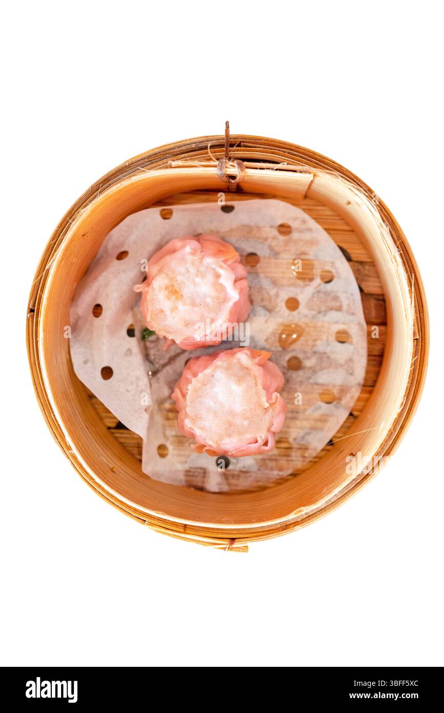Die cut of Dim sum Ha Kao, chinese food on white isolated Stock Photo ...