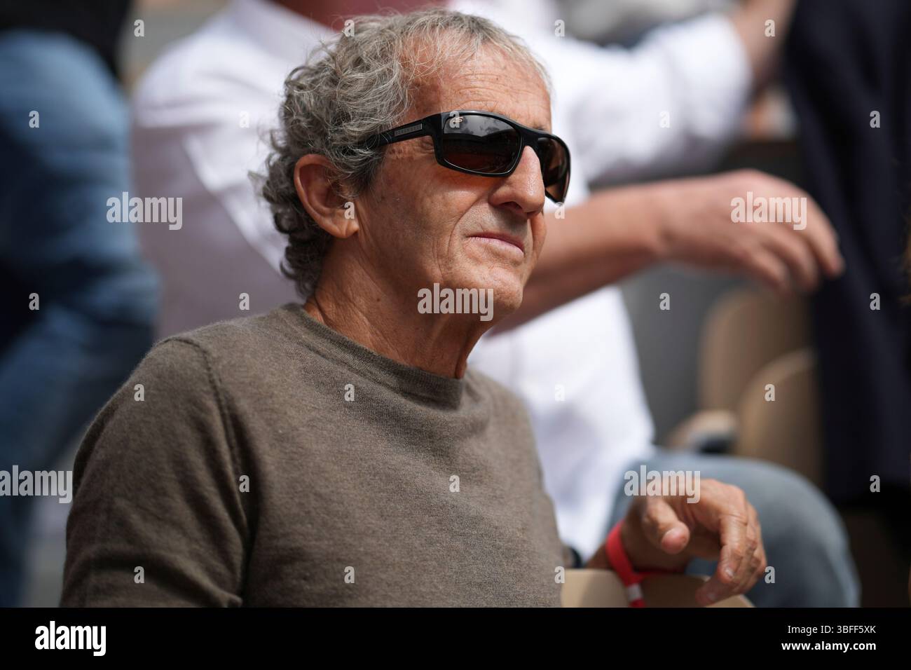 Former Formula One French driver Alain Prost watches the fourth round ...