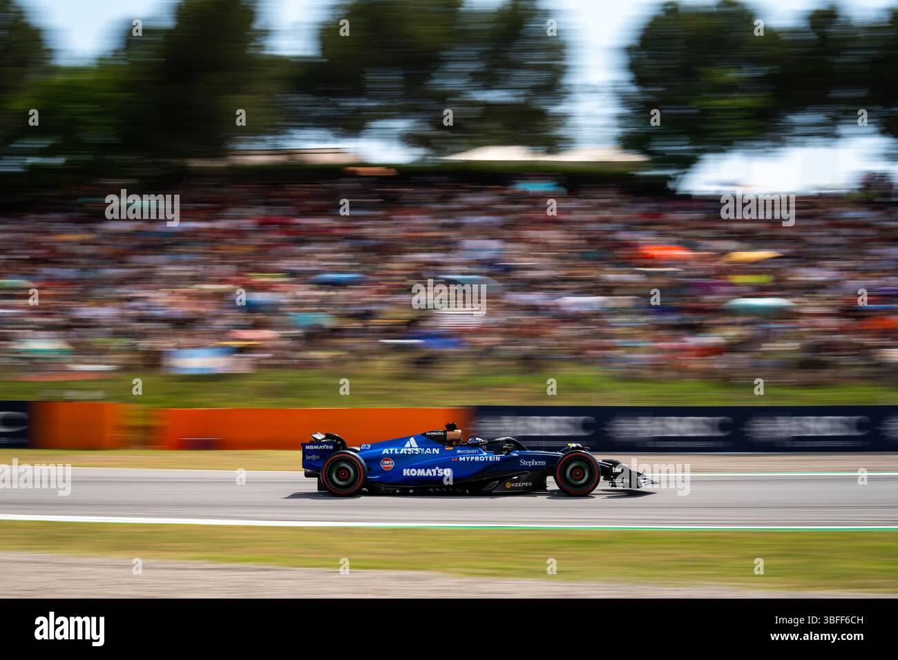 Atlassian Williams Racing F1 Team's Thailand driver Alex Albon competes ...