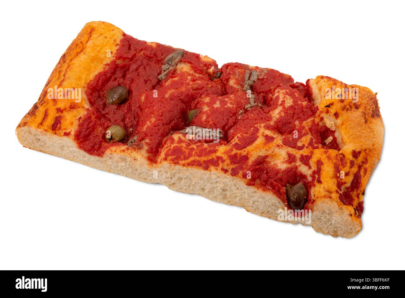 Pizza Sardenaira typical italian focaccia from western Liguria with ...