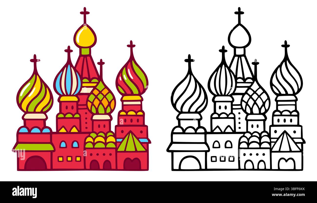 Cathedral hand drawn clipart hi-res stock photography and images - Alamy