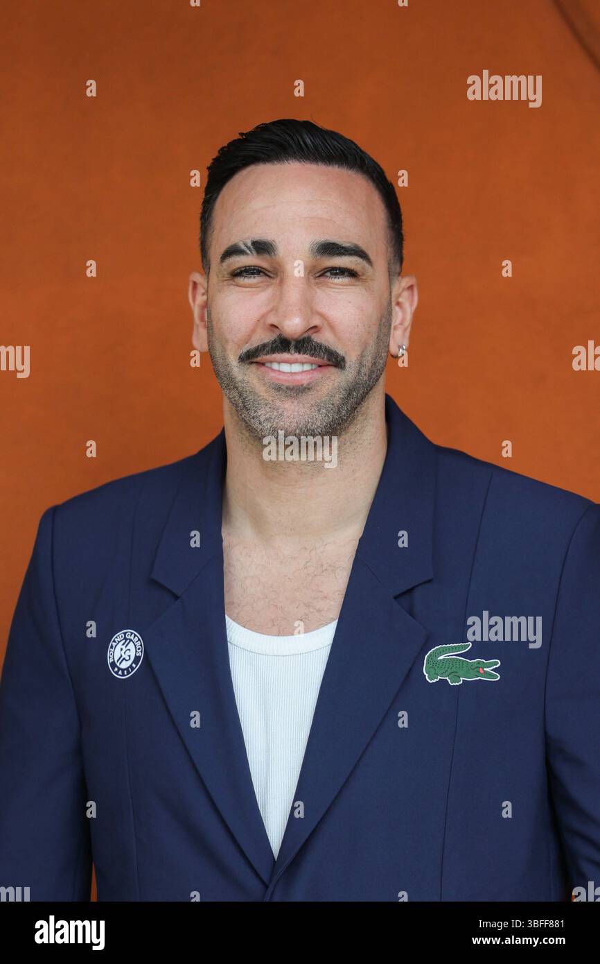 Adil Rami in Stand during the 2025 French Open at Roland Garros on June ...
