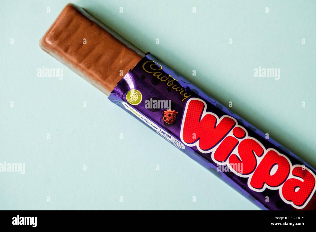 London UK, June 01 2025, Original Cadbury Milk Chocolate Wispa Bar ...