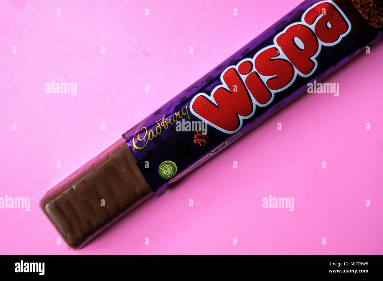 London UK, June 01 2025, Original Cadbury Milk Chocolate Wispa Bar ...