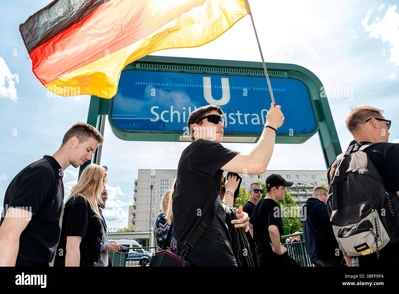 Nazi Demonstration in Berlin Mitte Ein kleiner Naziaufmarsch der so ...