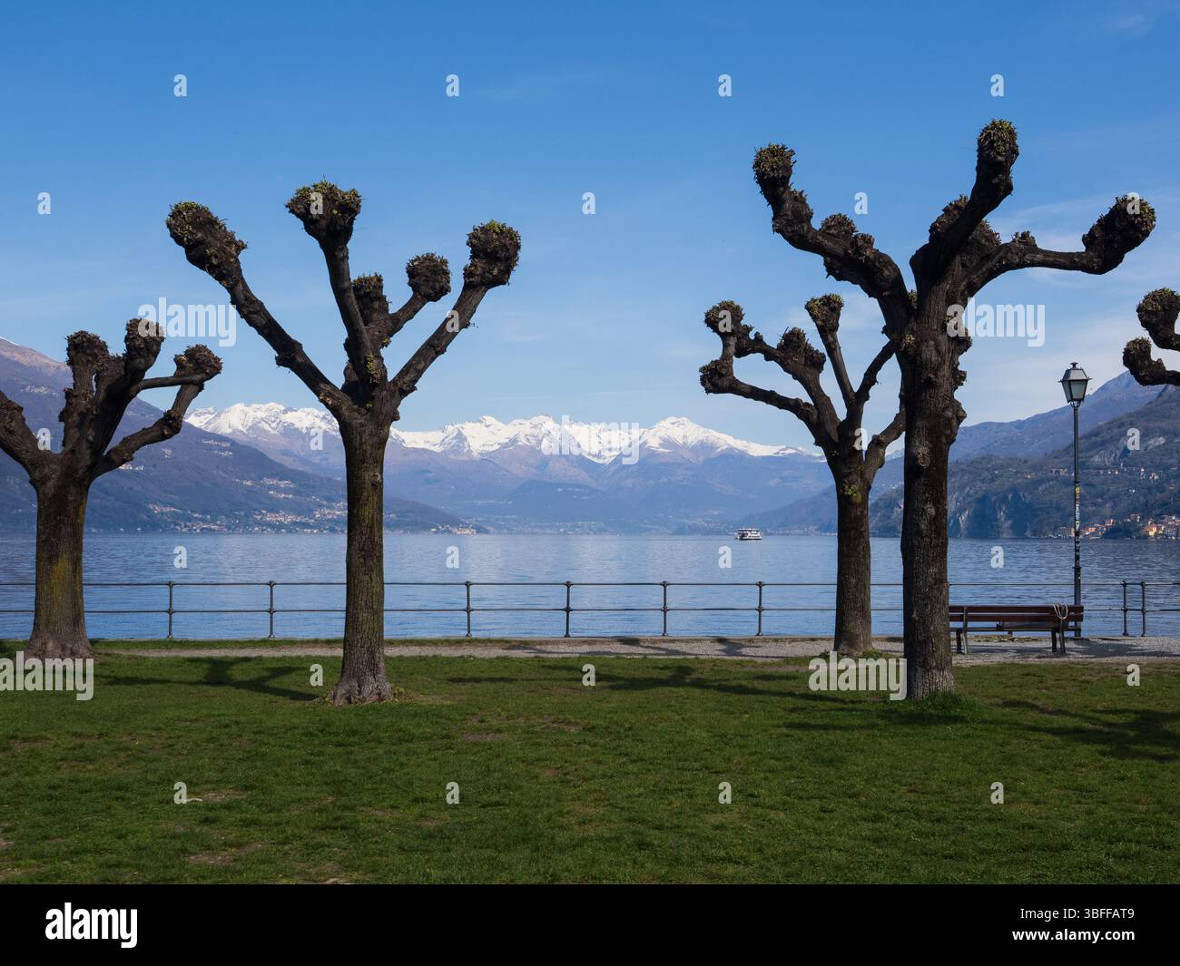 Lake Como and the alps from Bellagio, Italy Stock Photo - Alamy