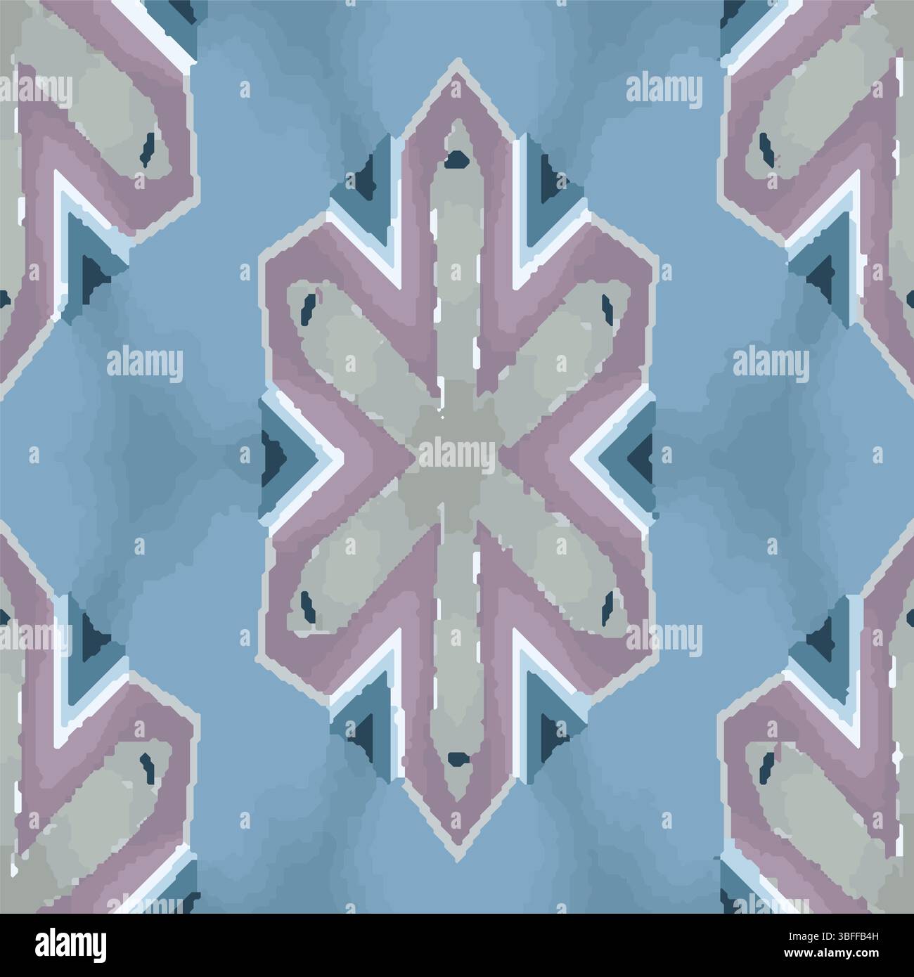 Dynamic pattern of bold blue shapes Stock Vector Images - Alamy