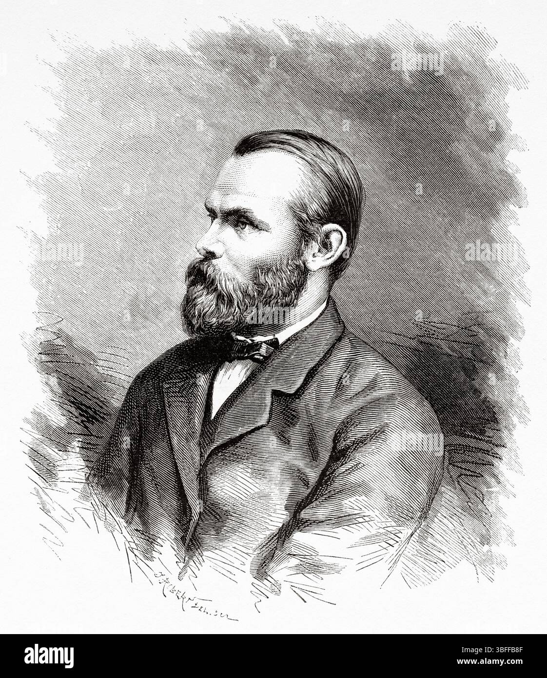 The captain of the ship La Germania, Carl Christian Koldewey (1837 ...