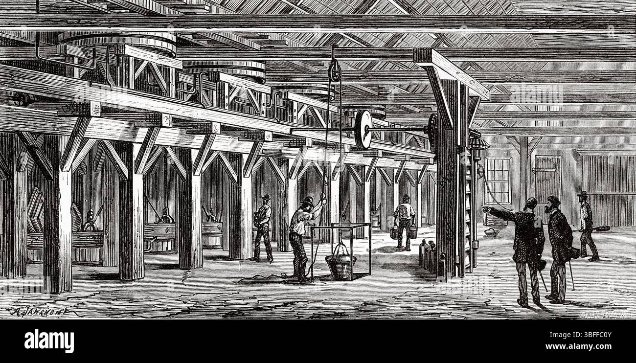 Amalgamation mills for the processing of silver ores, wheeler's parts ...