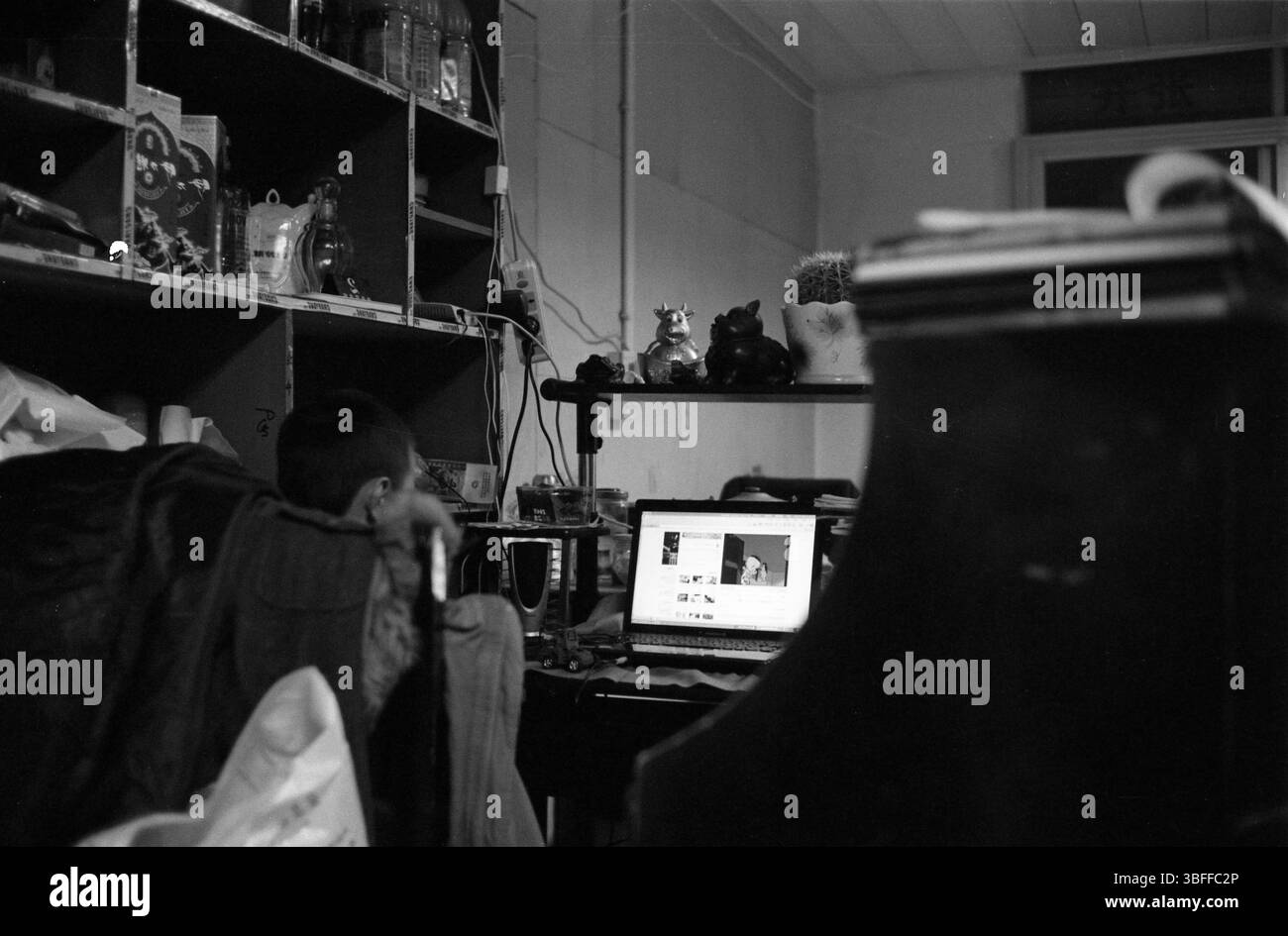 China town chinese restaurant Black and White Stock Photos & Images - Alamy