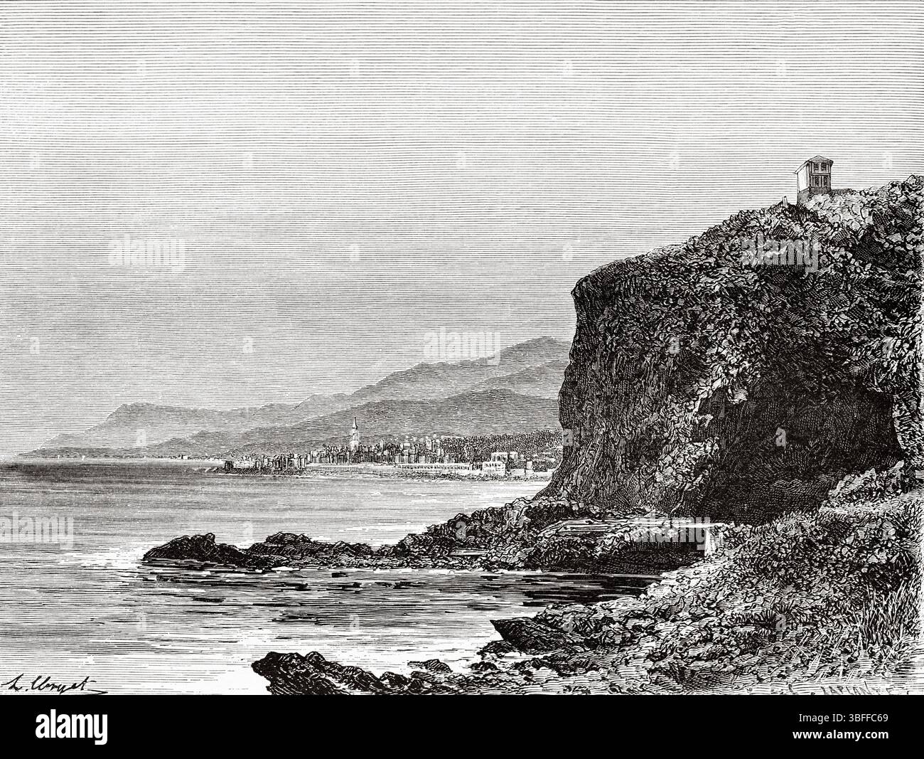 Balzi Rossi caves. Ventimiglia, Riviera di Ponente, Province of Imperia ...
