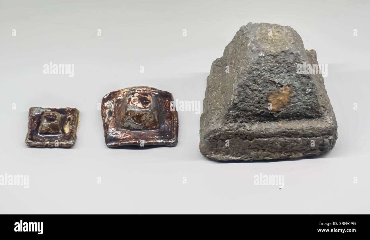 Tin ingot coinage from Kingdom of Beruas, Gangga Negara, Perak ...