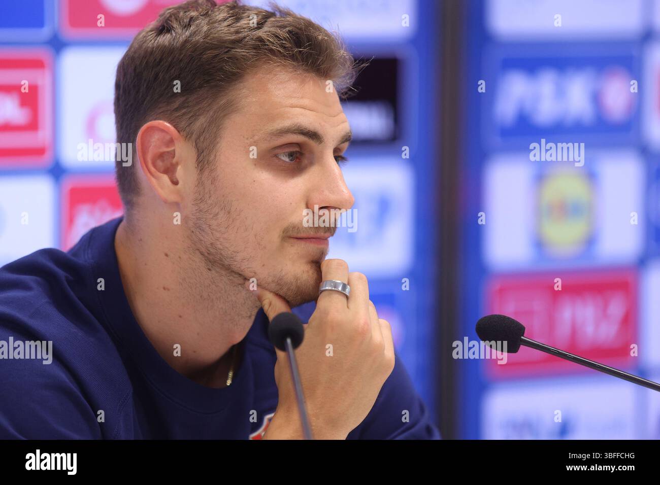 Rijeka, Croatia. 01st June, 2025. Josip Stanisic of Croatia speaks on a ...