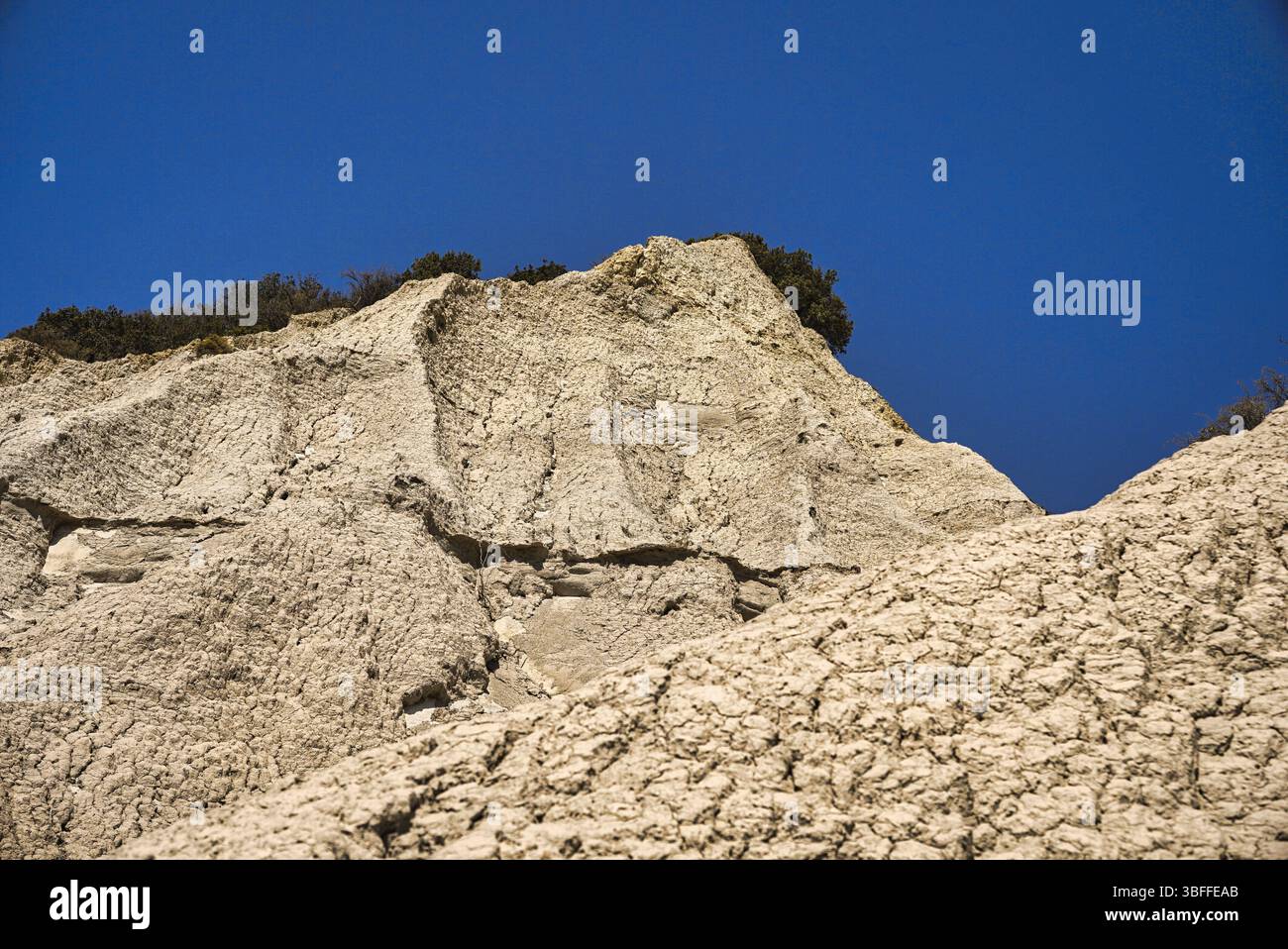 natural landscape formed by rainwater erosion depicting the earth ...