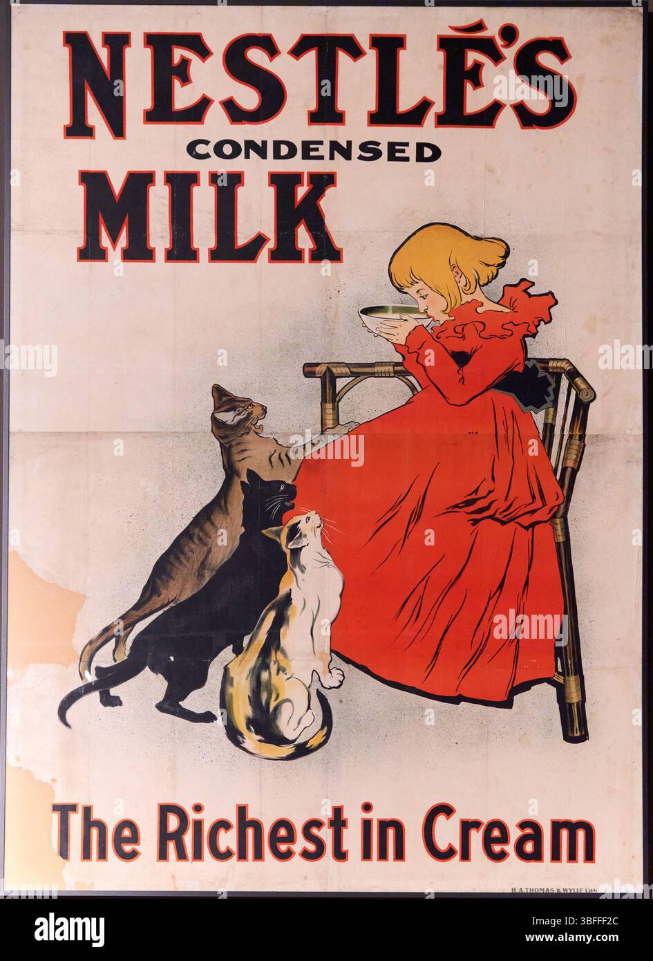 Nestlé's Condensed Milk, 1894-1895, Colour lithograph on paper ...
