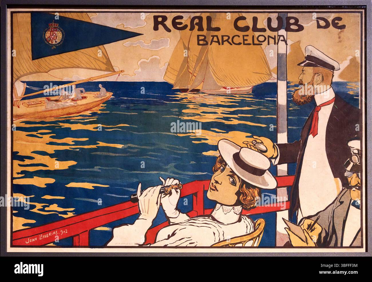 Real Club de Barcelona, 1902, Colour lithograph on paper, Joan ...
