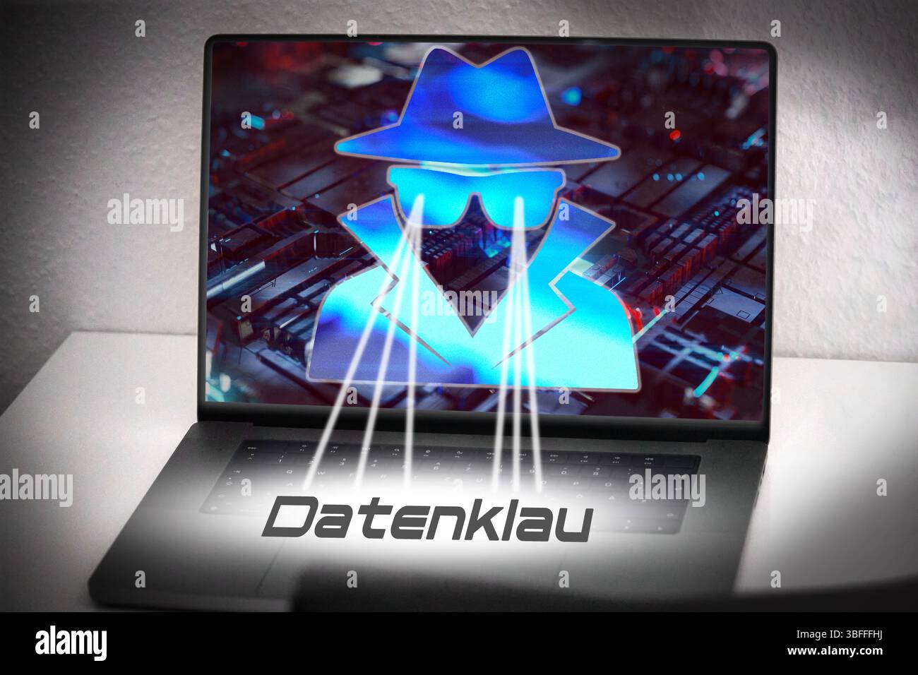 Bavaria, Germany - 01 June 2025: PHOTOMONTAGE, A stylized incognito ...