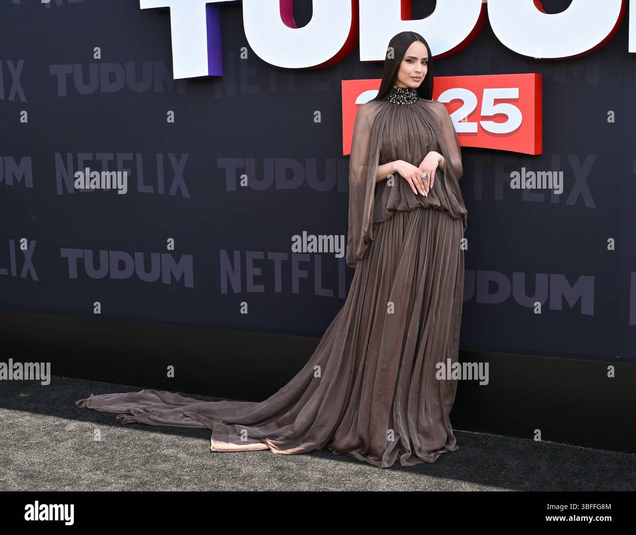 Los Angeles, USA. 31st May, 2025. Sofia Carson arriving at Netflix Tudum 2025: The Live Event ...