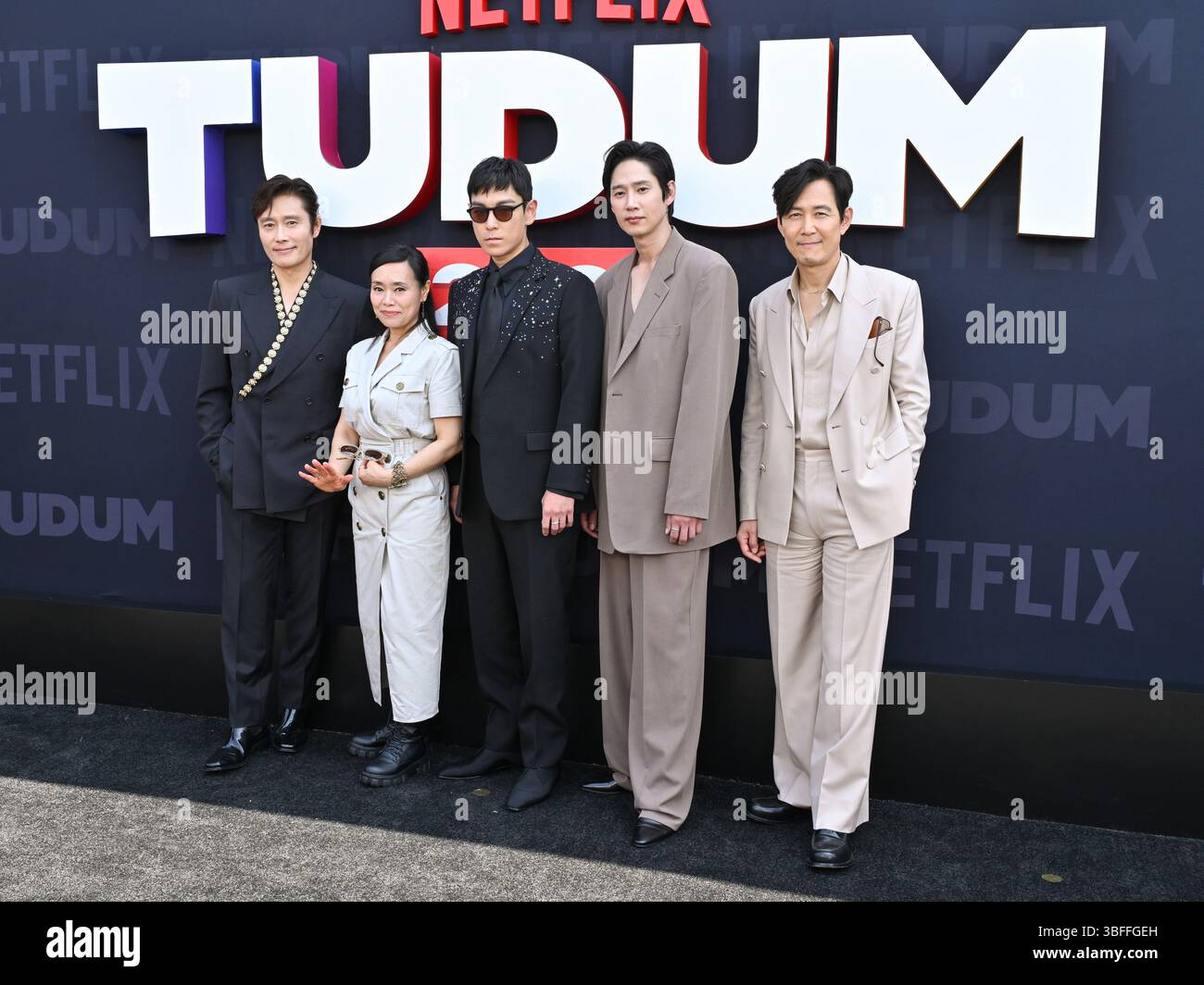 Los Angeles, USA. 31st May, 2025. Lee Byung Hun, Kang Ae-Sim, Choi ...