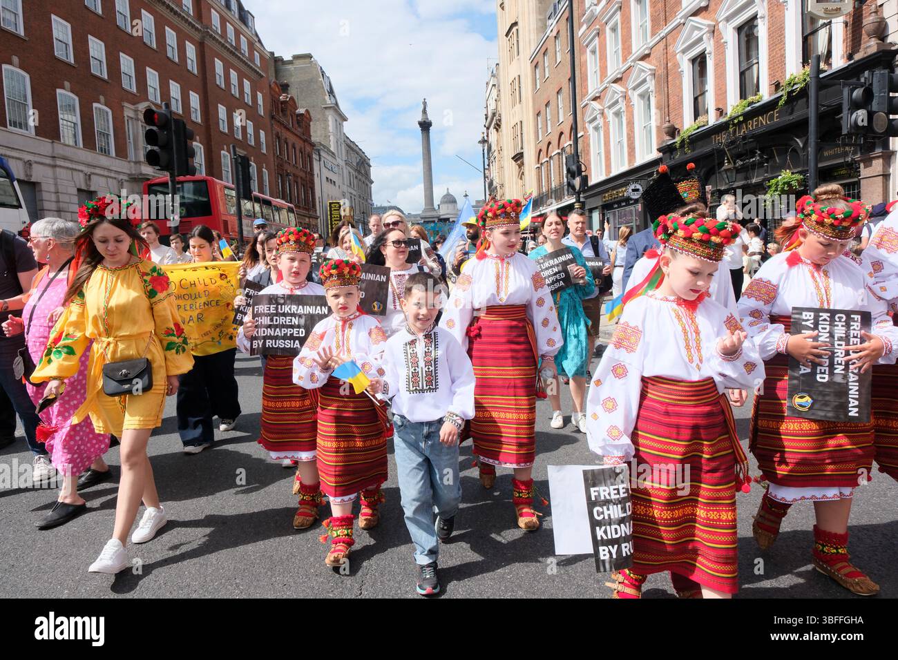 London, UK. 1st Jun 2025. March in London for abducted Ukrainian ...