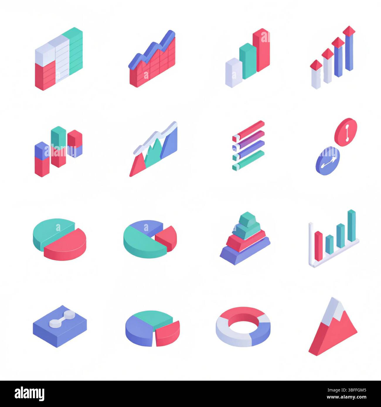 3d statistic icon hi-res stock photography and images - Alamy