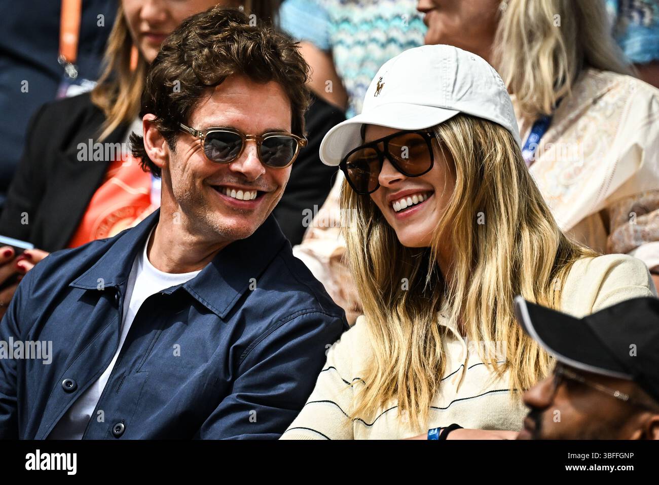 James MARSDEN with his girlfriend Frederique BONS during the eighth day ...
