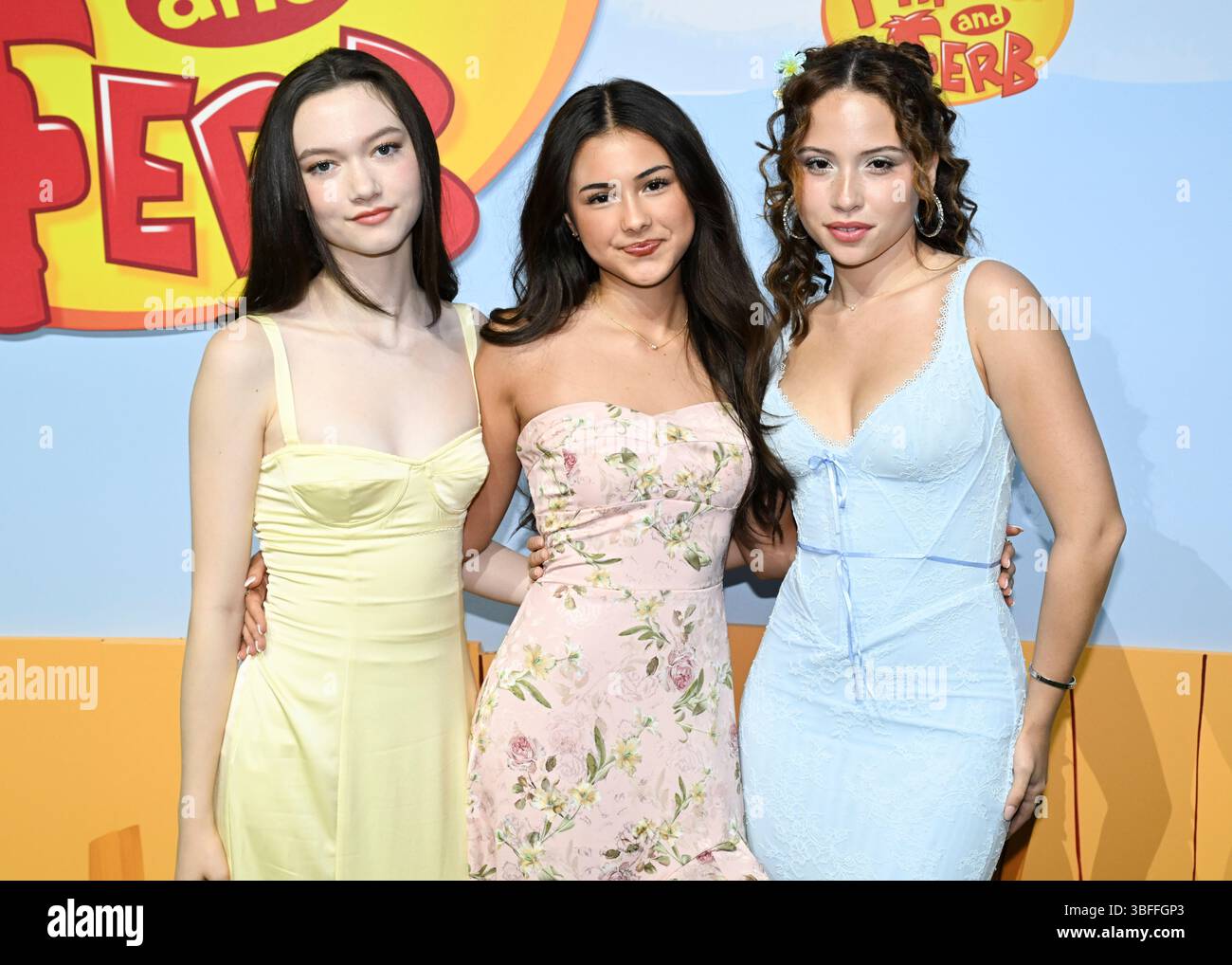 31 May 2025 - Hollywood, California - Ruby Marino, Lumi Pollack and Carmen Sanchez. "Phineas and ...