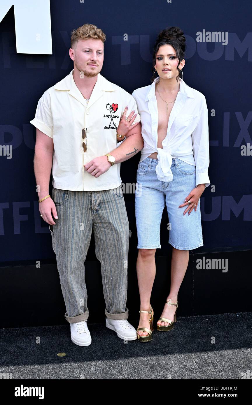 Johnny McIntyre und Amy Cortes Lopez beim Fan-Event 'Netflix Tudum 2025 ...