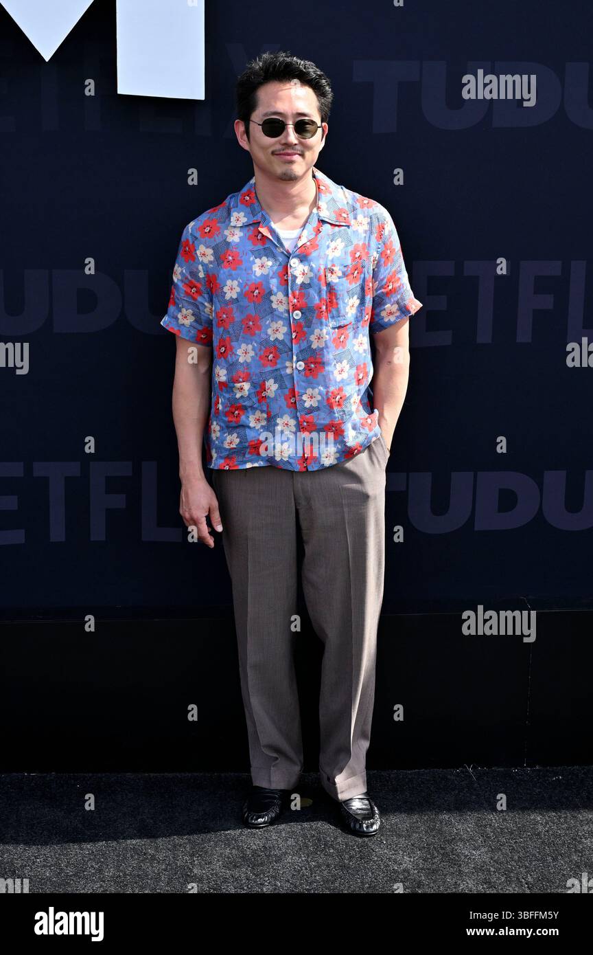 Steven Yeun beim Fan-Event 'Netflix Tudum 2025: The Live Event' im Kia ...