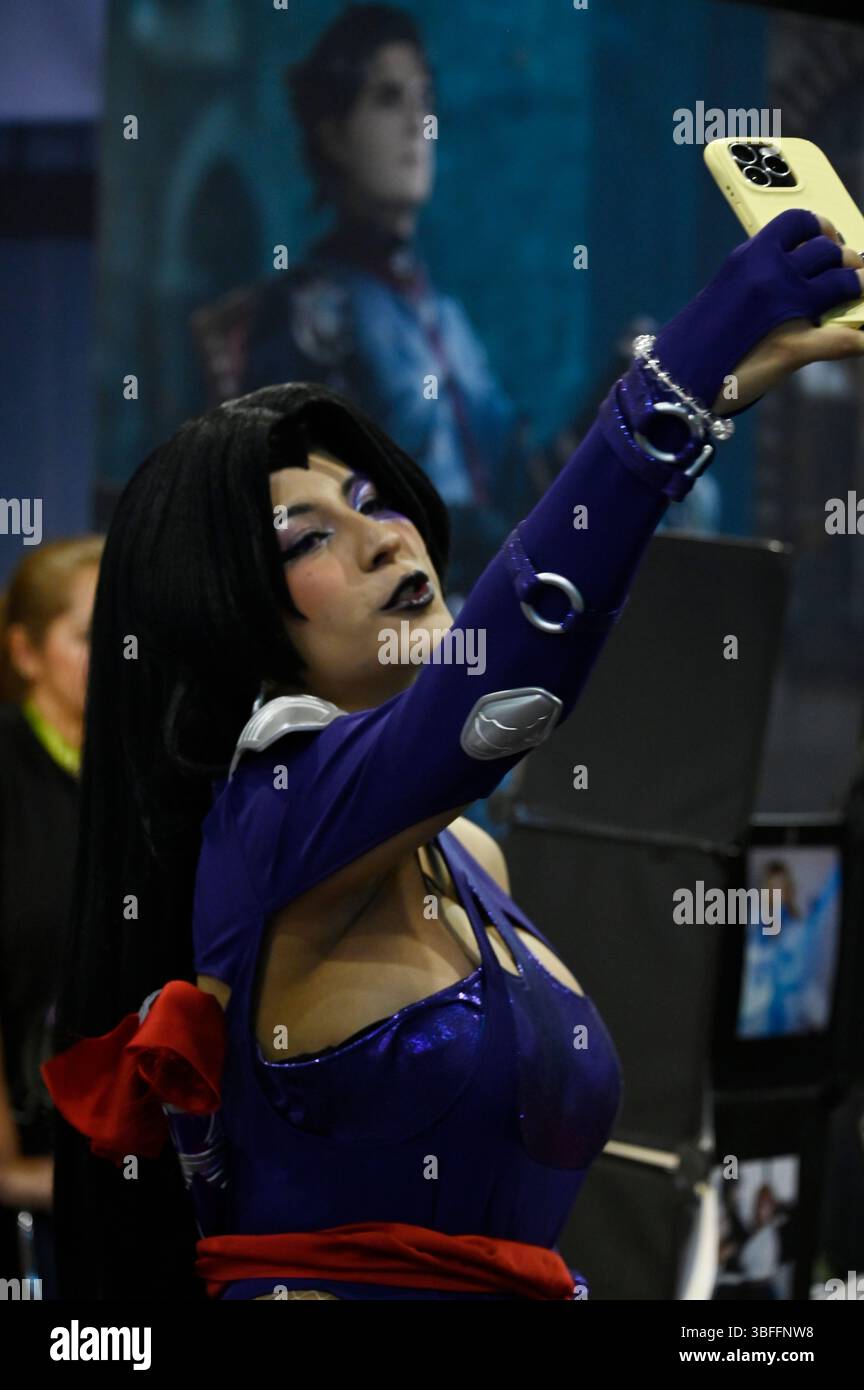 A cosplayer is seen during the 2nd edition of Comic Con Experience ...