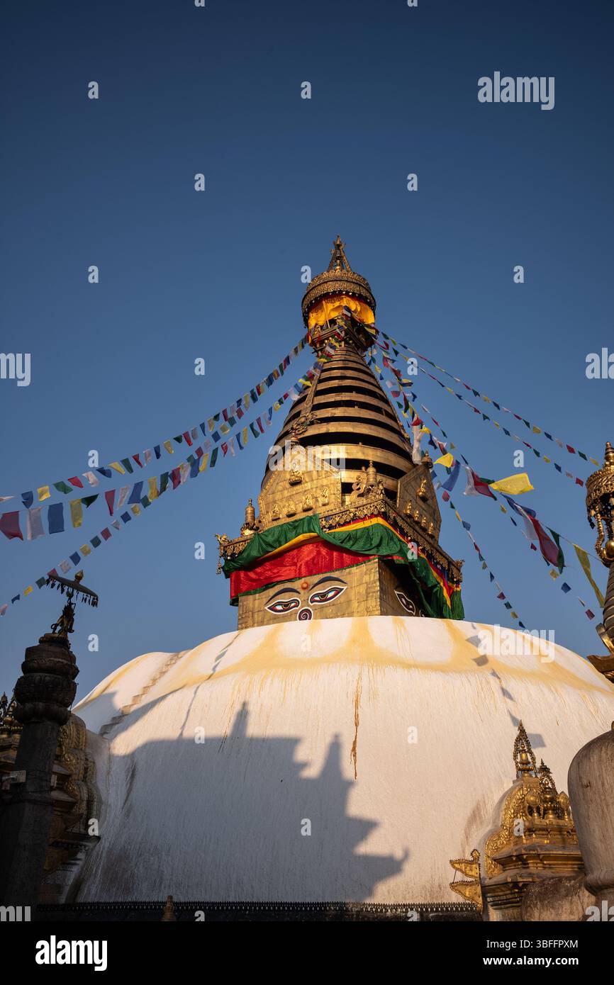 Swayambhunath ancient stupa swayambhu hi-res stock photography and ...