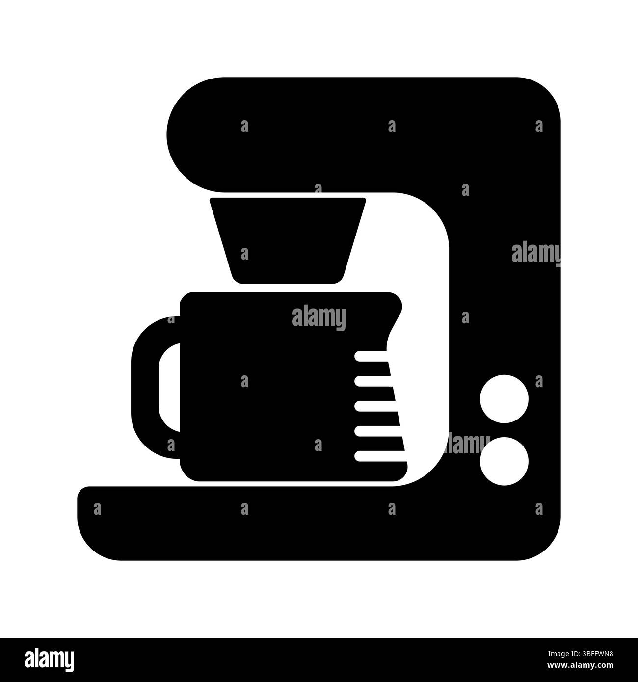 Coffee Maker Silhouette Vector Illustration. The image features a ...