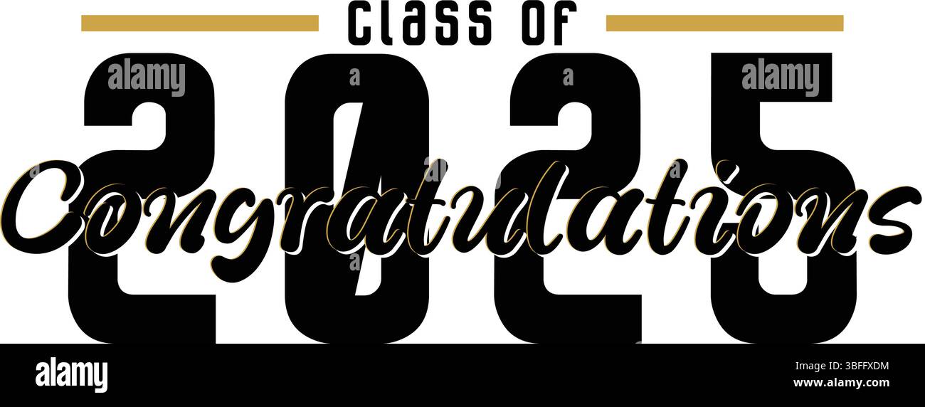 Modern Congratulations Graduate Vector Illustration with Celebration ...