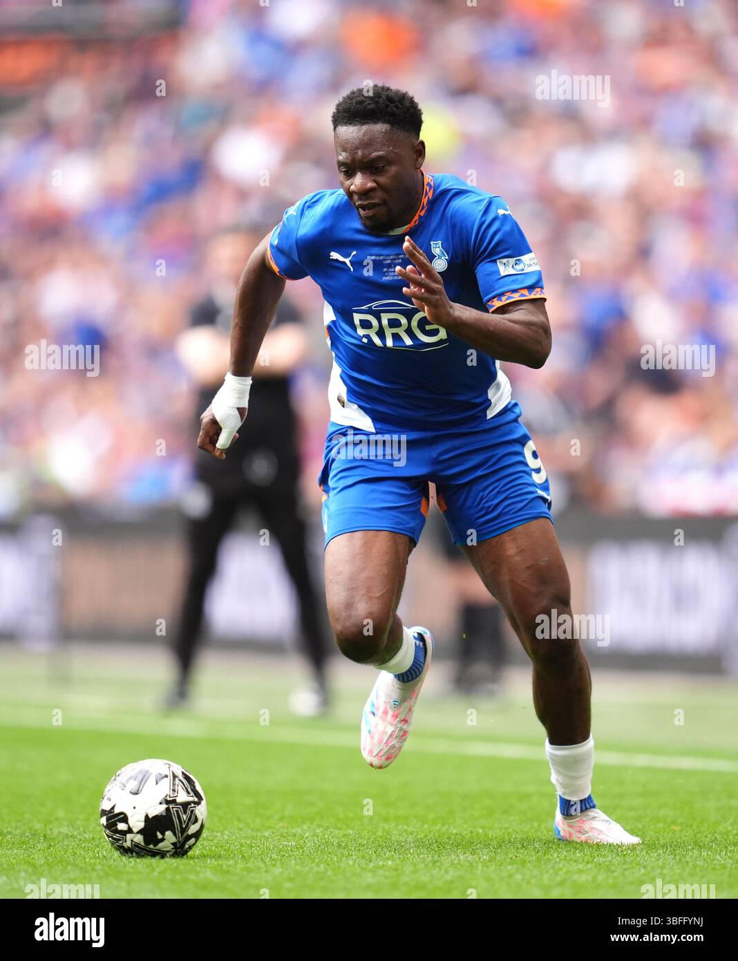 Oldham Athletic's Mike Fondop-Talom during the Vanarama National League ...
