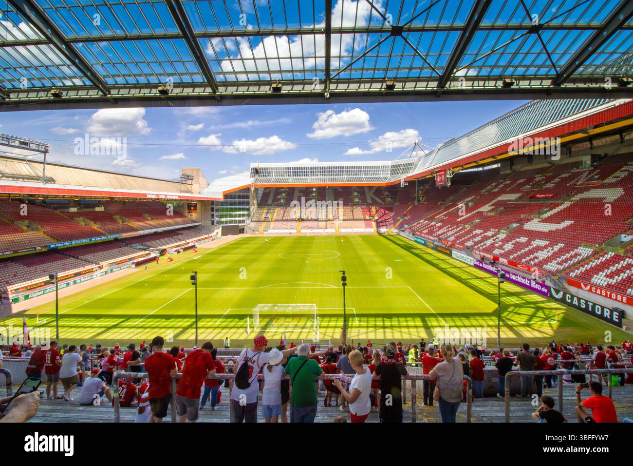 The Fritz Walter Stadium in Kaiserslautern, home of 1 FC Kaiserslautern ...