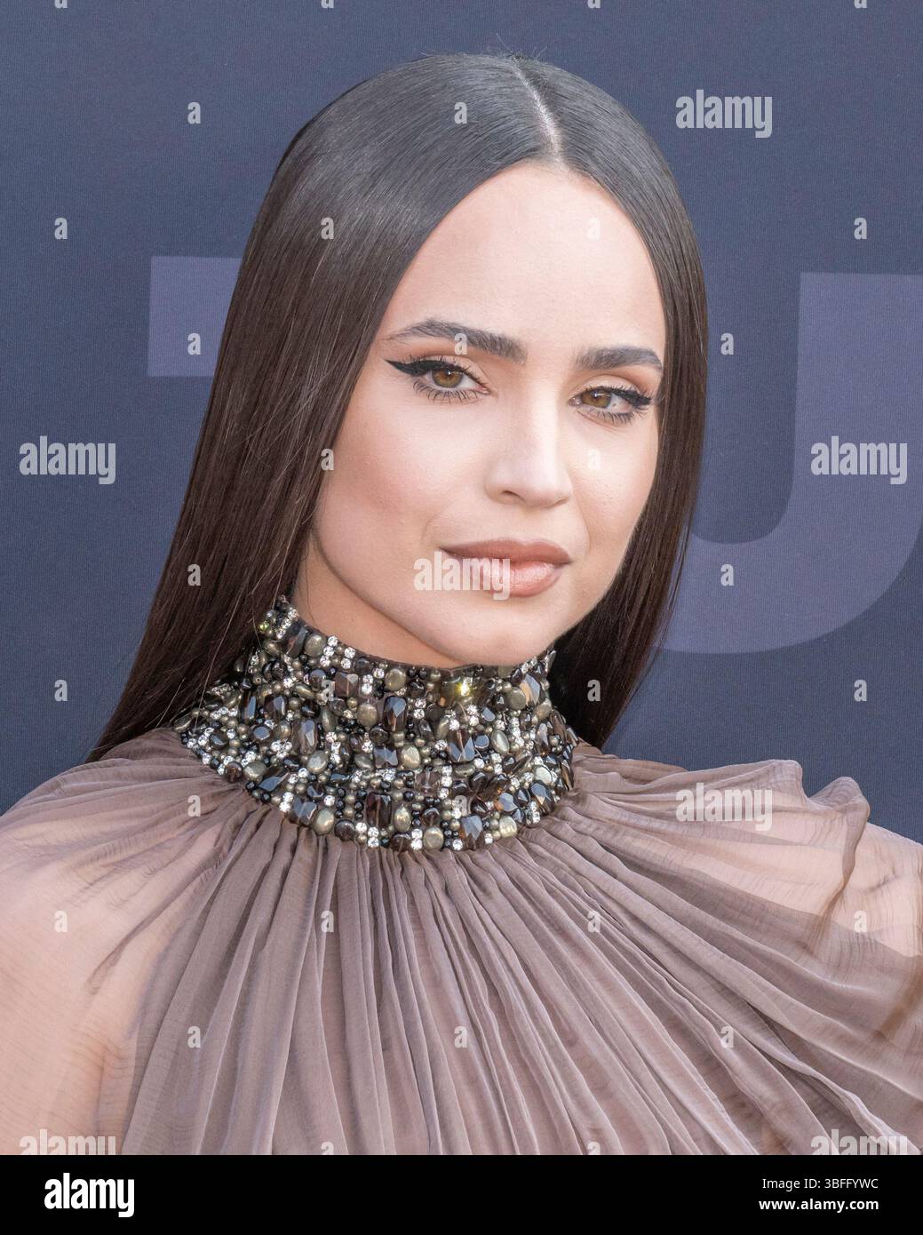 Los Angeles, California - Sofia Carson. Netflix Tudum 2025: The Live Event at KiaForum. Photo ...