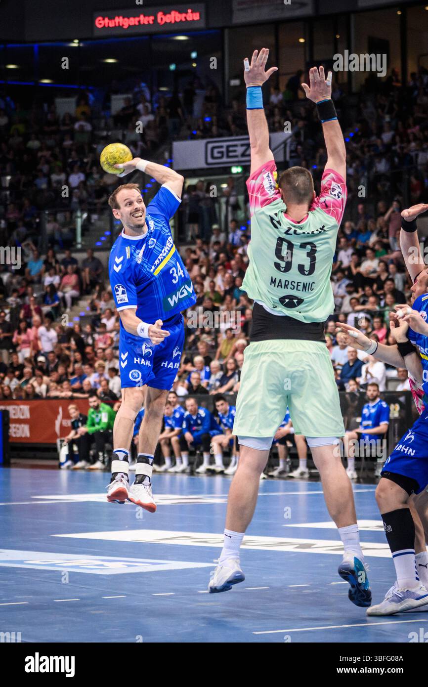 Stuttgart, Deutschland. 01st June, 2025. Kai Haefner (TVB Stuttgart, 34 ...