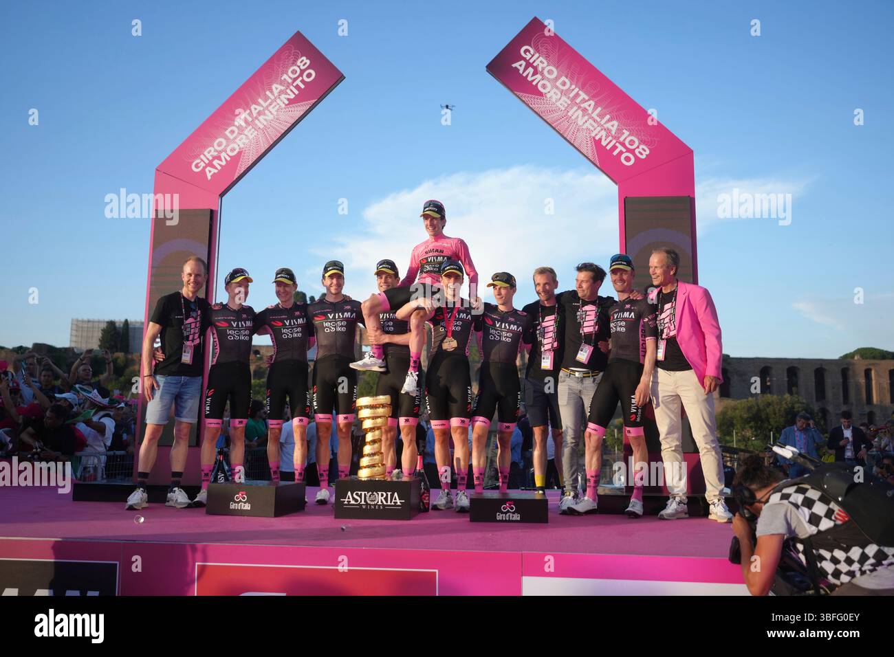 Britain's Simon Yates, winner of the Giro d'Italia cycling race ...